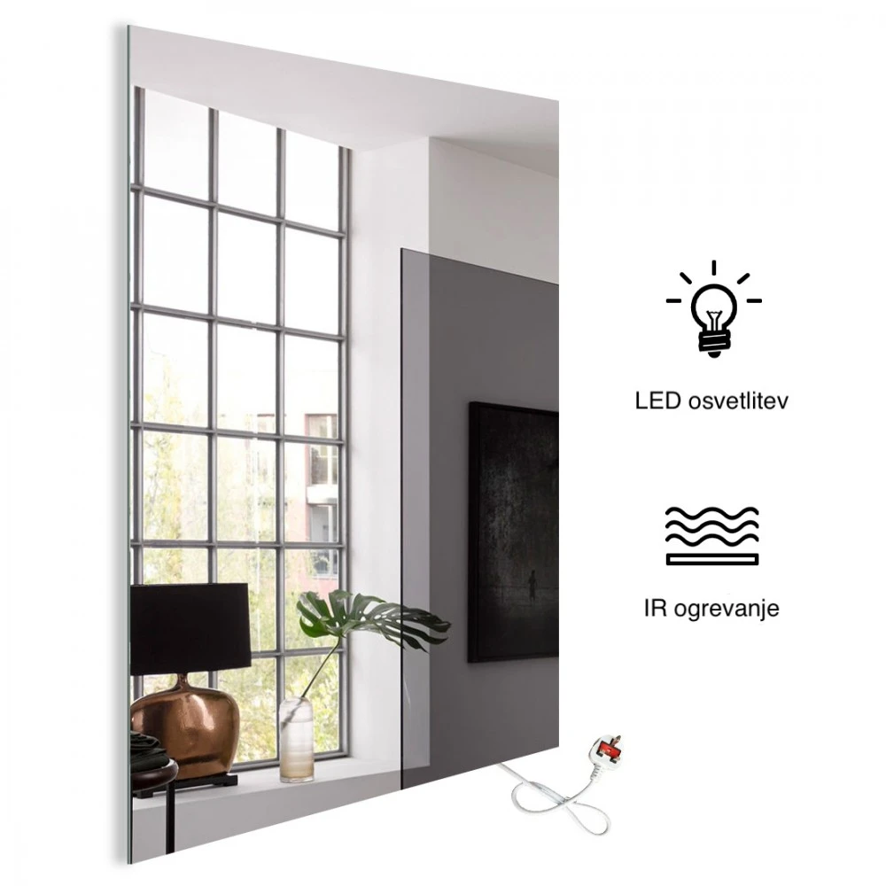 Infraboost MIRROR 700W – Infrared Heating Mirror with WiFi Thermostat